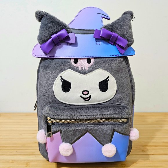 Her Universe | Bags | Her Universe Kuromi Witch Fuzzy Mini Backpack ...